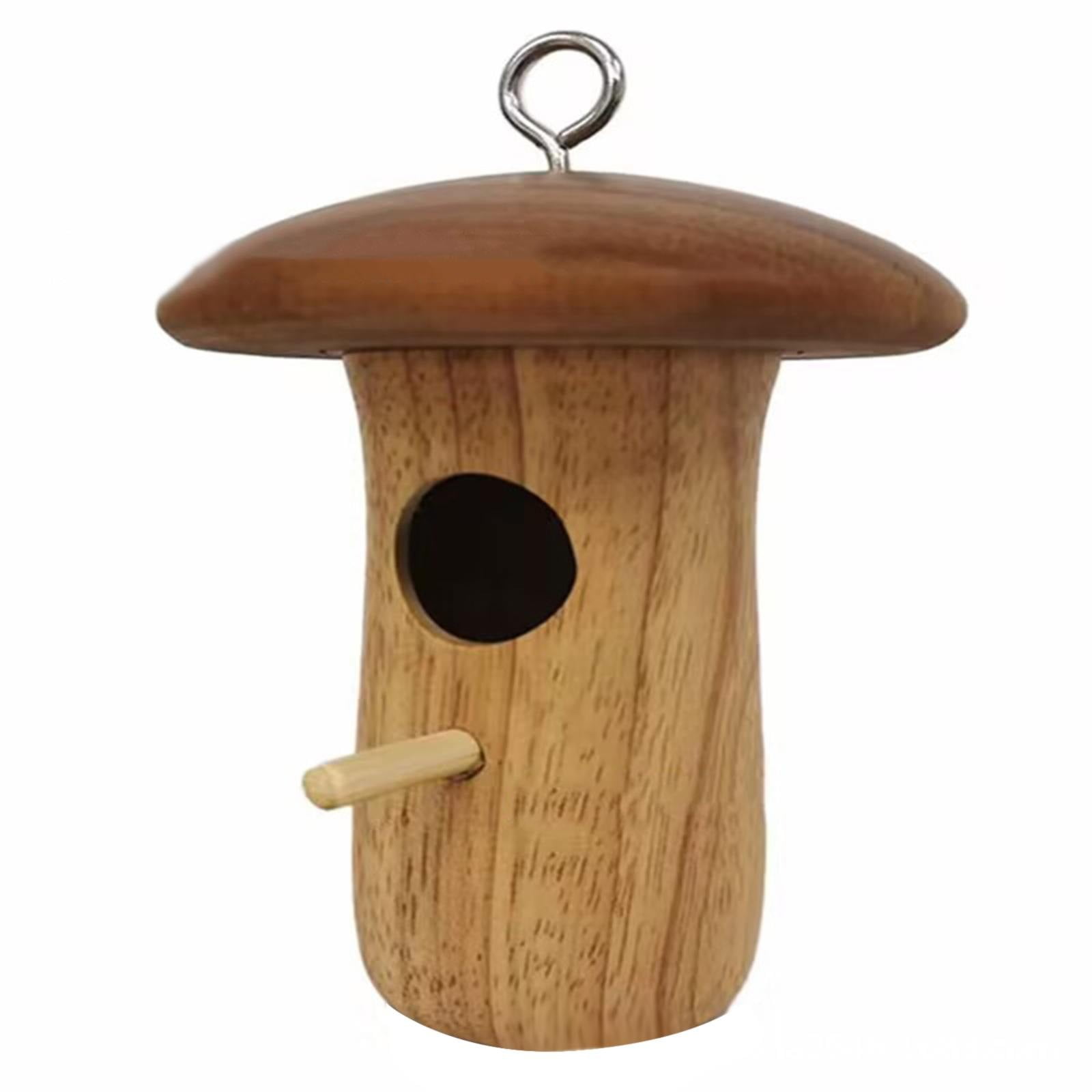pdqouc Wooden Hummingbird House for Outside Nesting Creative Shape ...