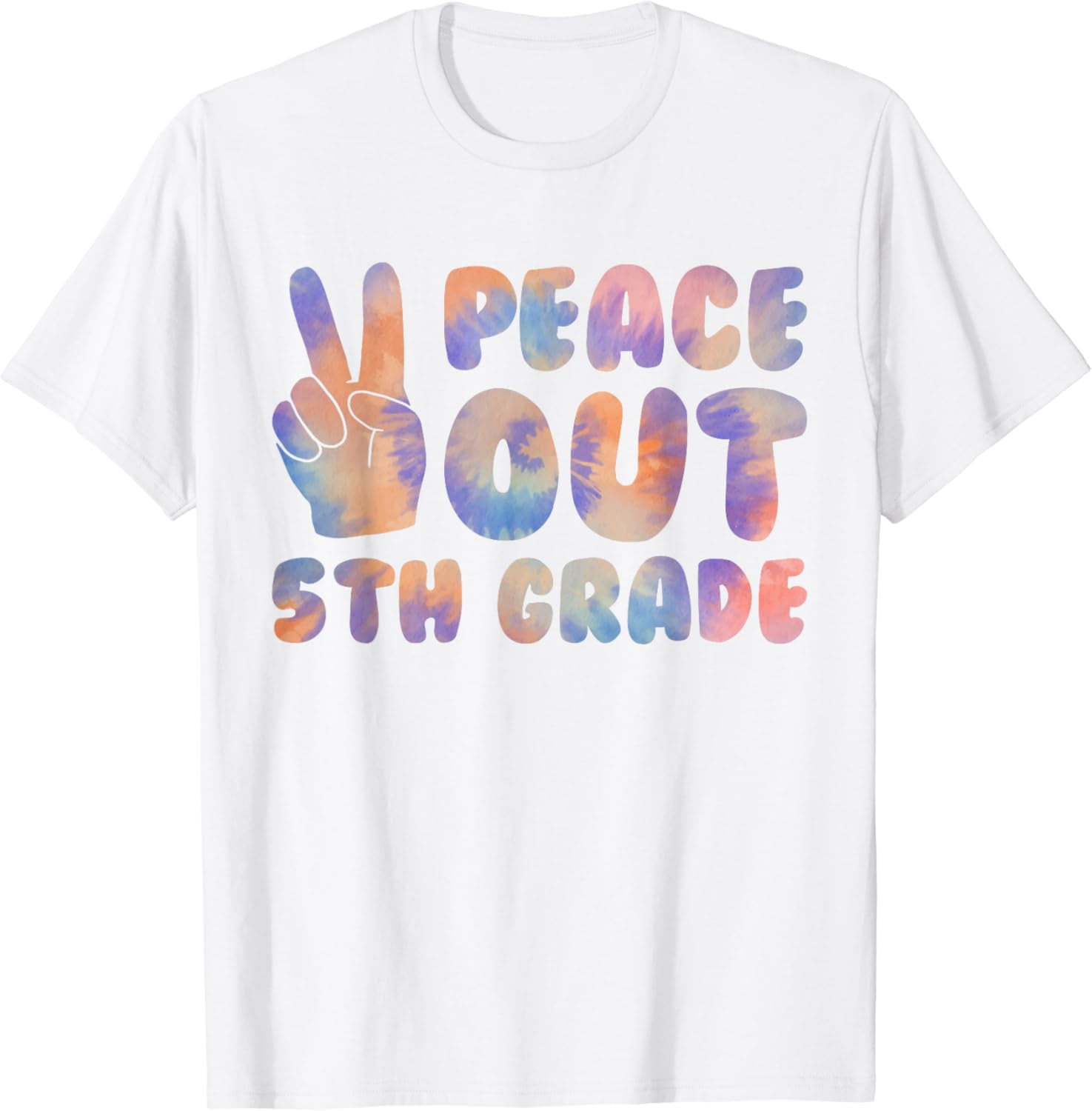 peace out 5th grade 2025 graduate happy last day of school T-Shirt100 ...