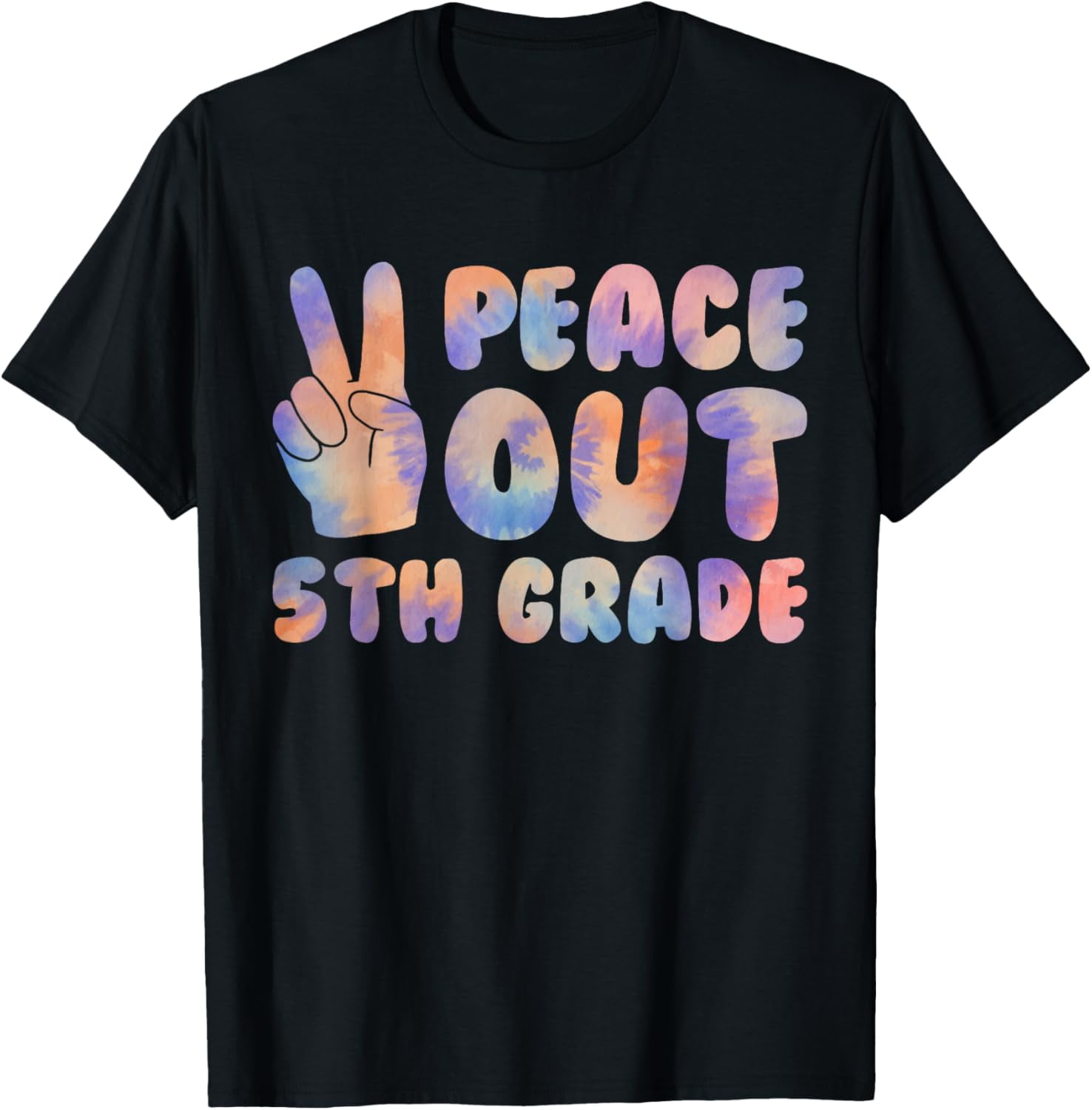 peace out 5th grade 2025 graduate happy last day of school T-Shirt100 ...