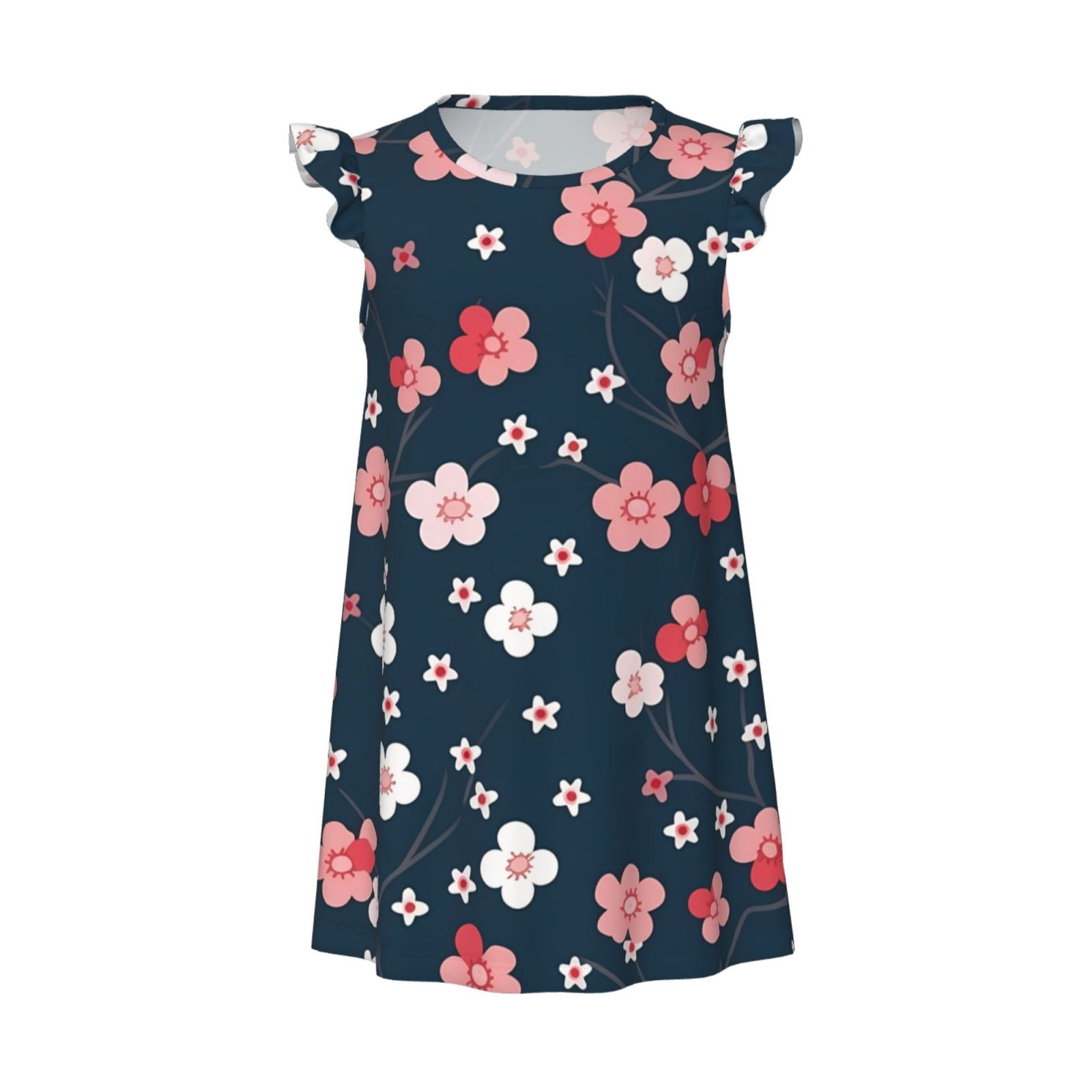 peach blossom1 Girls Nightgowns, Short Sleeves Princess Dress, Girls ...