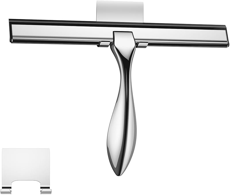 peafowl 12 inch Shower Squeegee Stainless Steel Bath Squeegee for ...