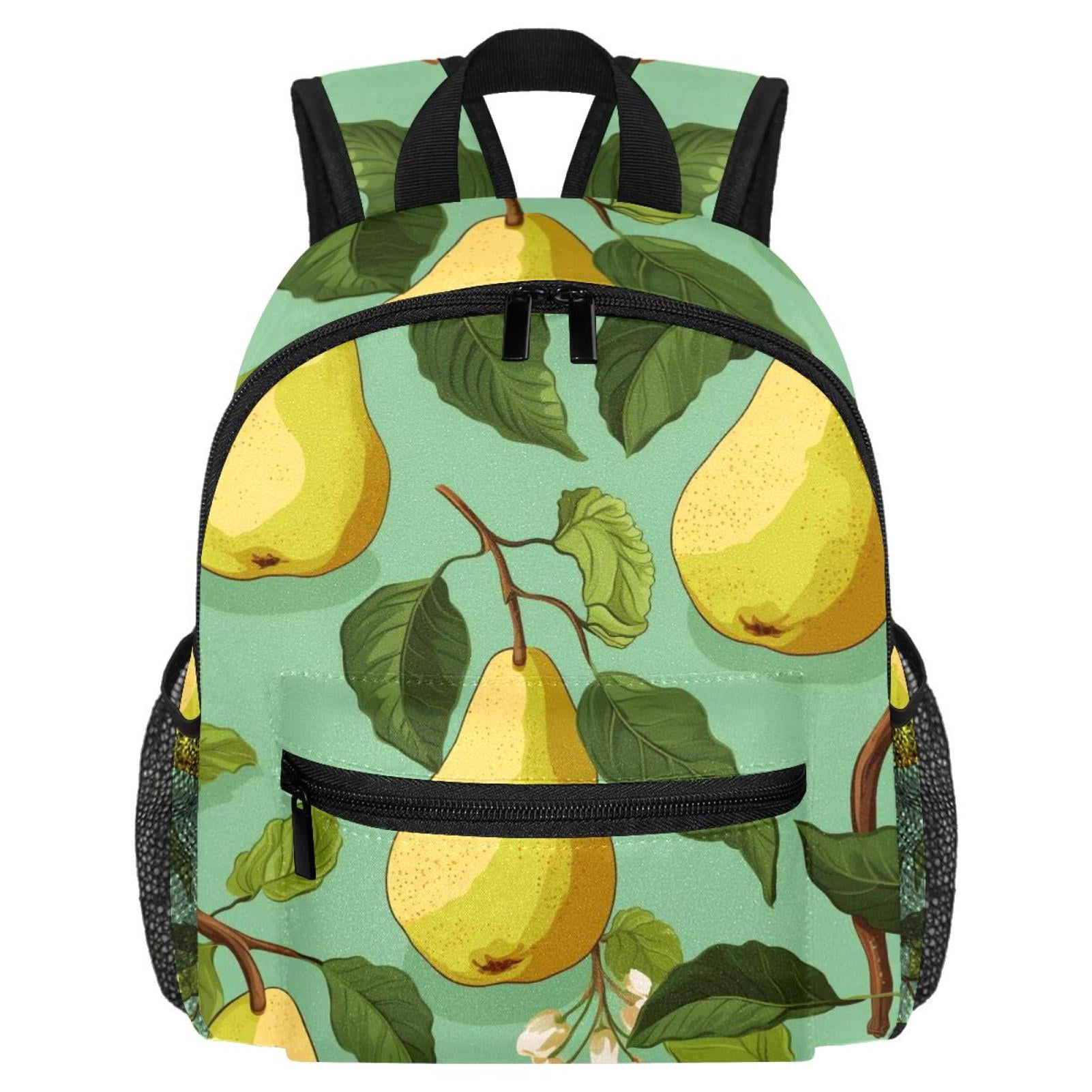 pear Adjustable Shoulder Strap Backpack - Large Capacity, Printed ...