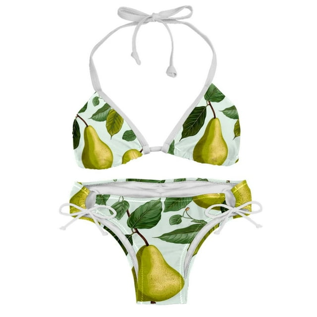 pear Detachable Sponge Adjustable Strap Bikini Set Two-Pack - Ideal for ...