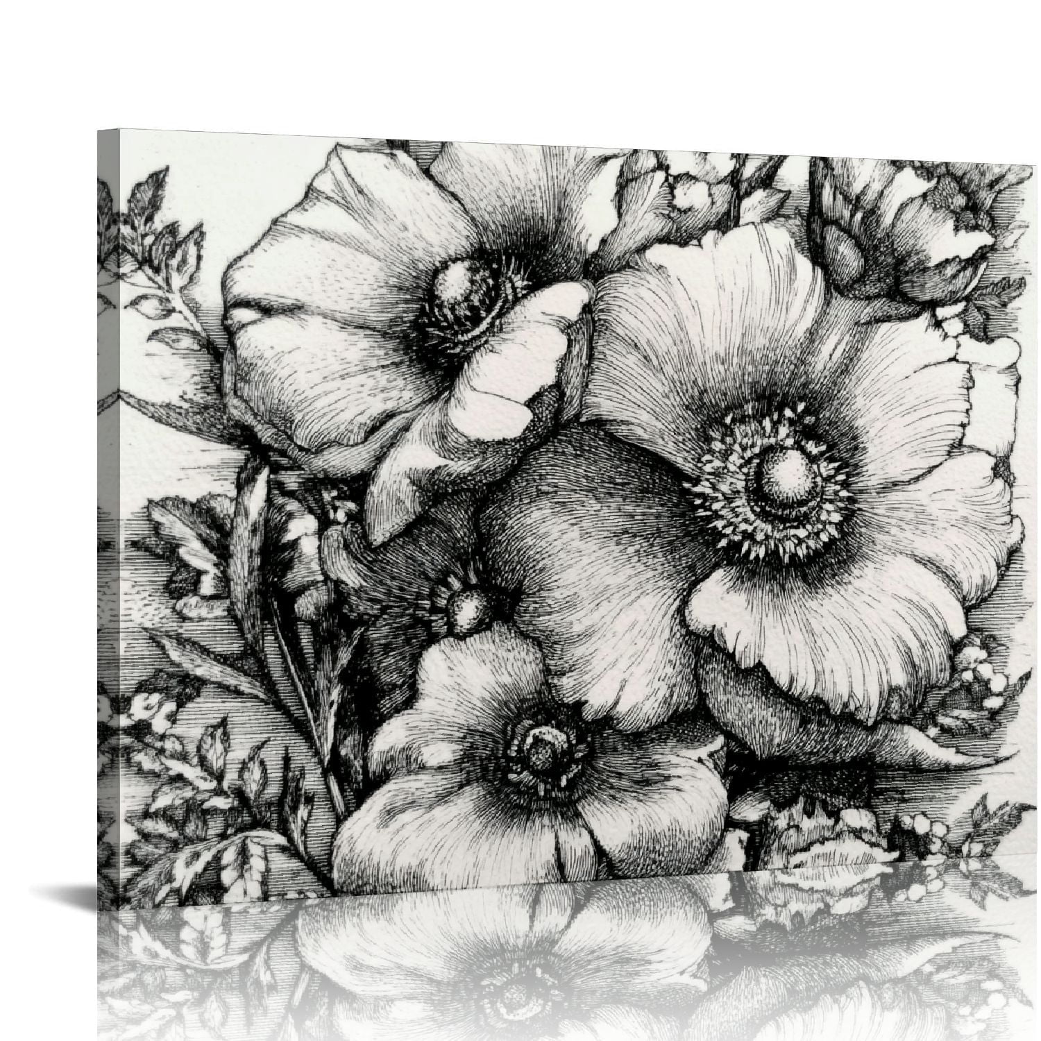 pen and ink drawing Canvas Wall Art Living Room Bedroom Home Office ...