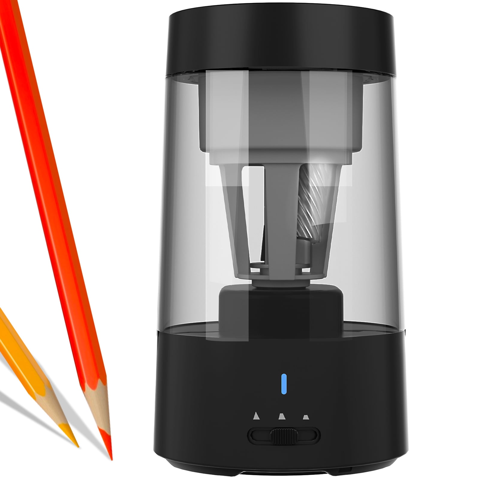 pencil sharpener,Portable Battery Powered 6-8mm Pencil Round Pencil ...