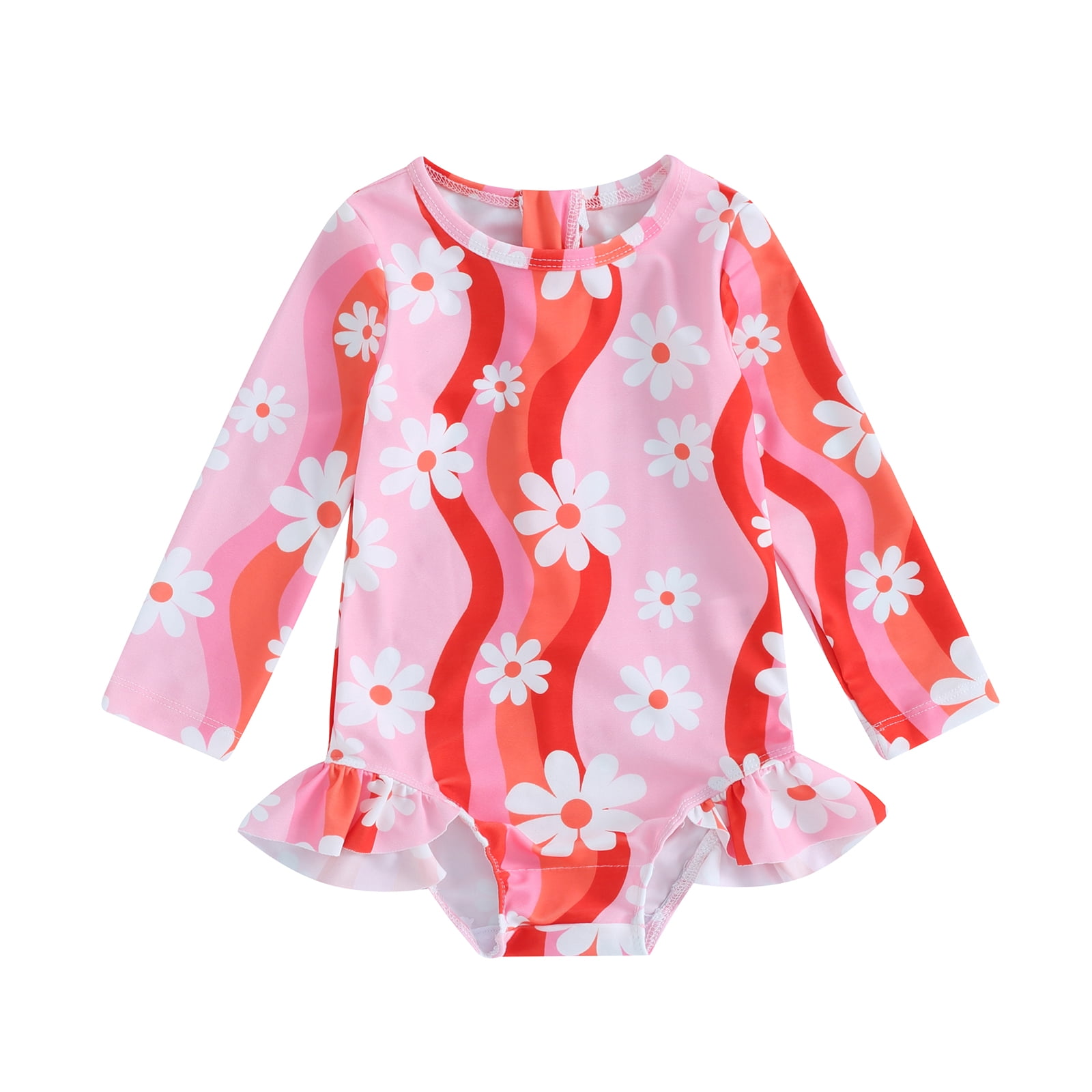 pengnight Kids Little Girls Summer Rash Guard Swimsuit,1-6 Years Old ...