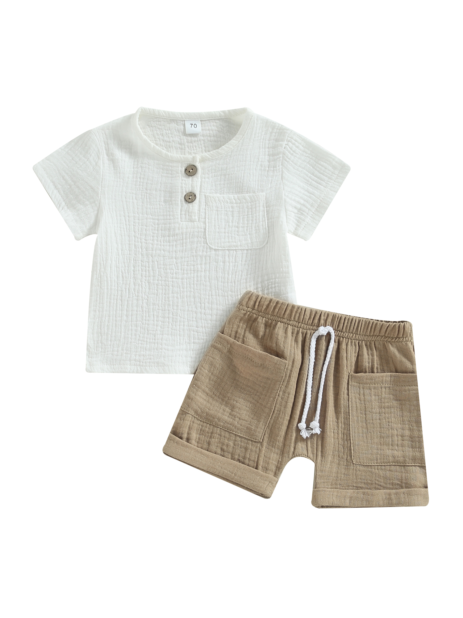 Kiapeise Baby Boy Summer Clothes Short Sleeve MAMA'S LITTLE MAN Print T ...