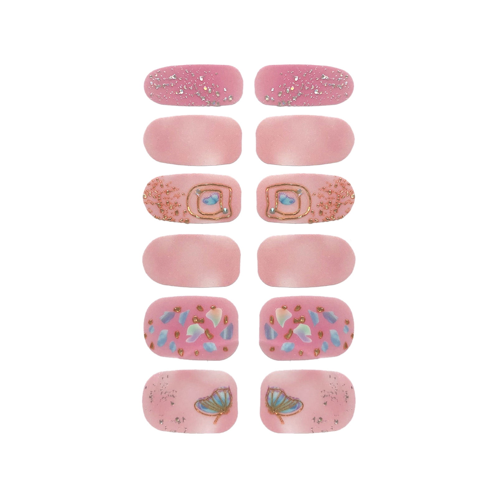 pengxiang Clearance Nails Kit Acrylic Set,Toe Nail Stickers Full Nail Wraps Self Polish Stickers ...