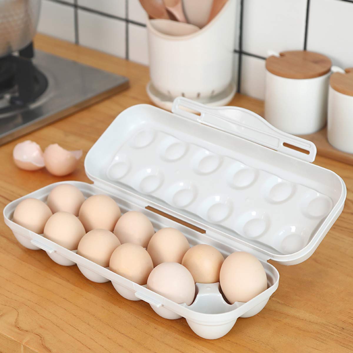 pepplo Egg Holder for Refrigerator Plastic Egg Holder BPA Free Fridge ...