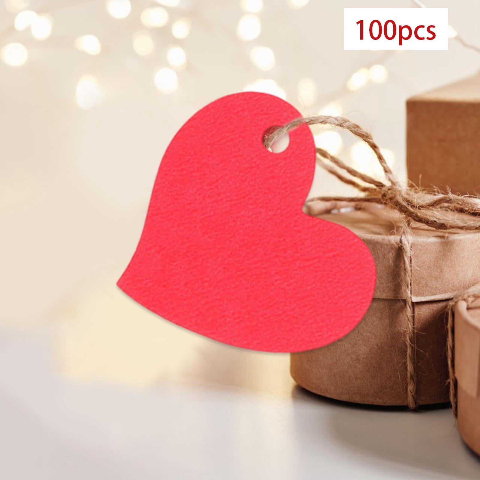perfeclan 100Pcs Gift Tags Gift Hanging Label Tags DIY with 20M Jute ...