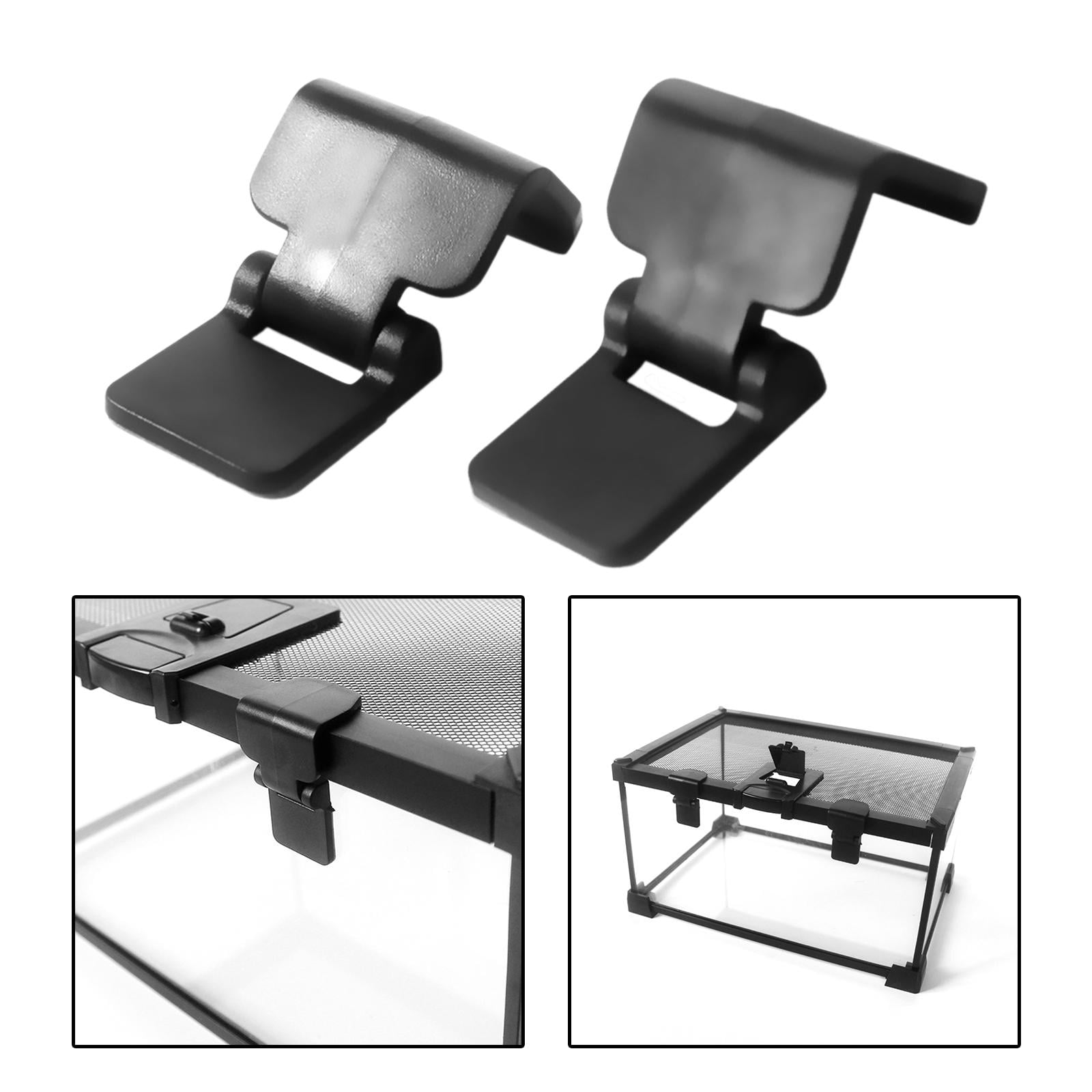 perfeclan 2x Terrarium Locks Aquarium Lid Clips for Turtle Reptile Box ...