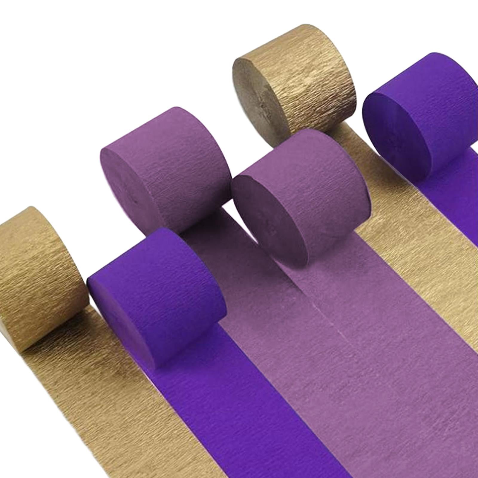 perfeclan 6 Rolls Crepe Paper Streamers Party Decorations DIY Craft ...