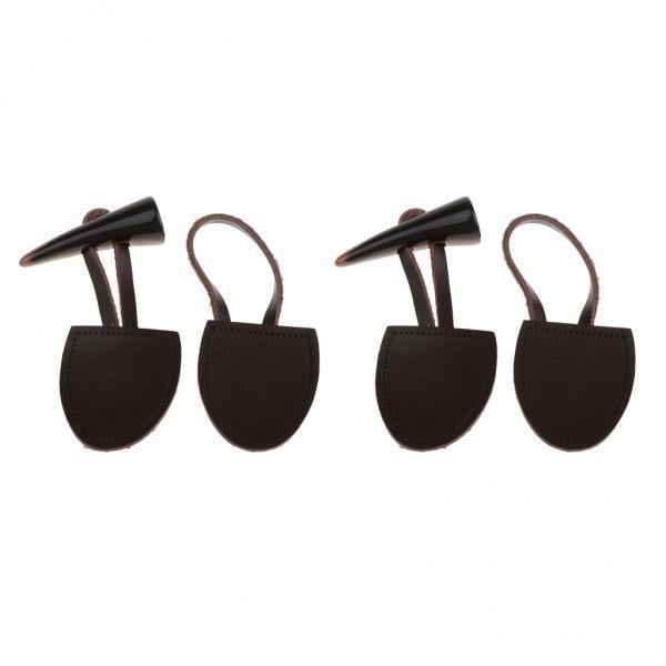 perfeclan 6x2 sets Pu Leather Toggle Button Coat Jacket Duffle Fastener ...
