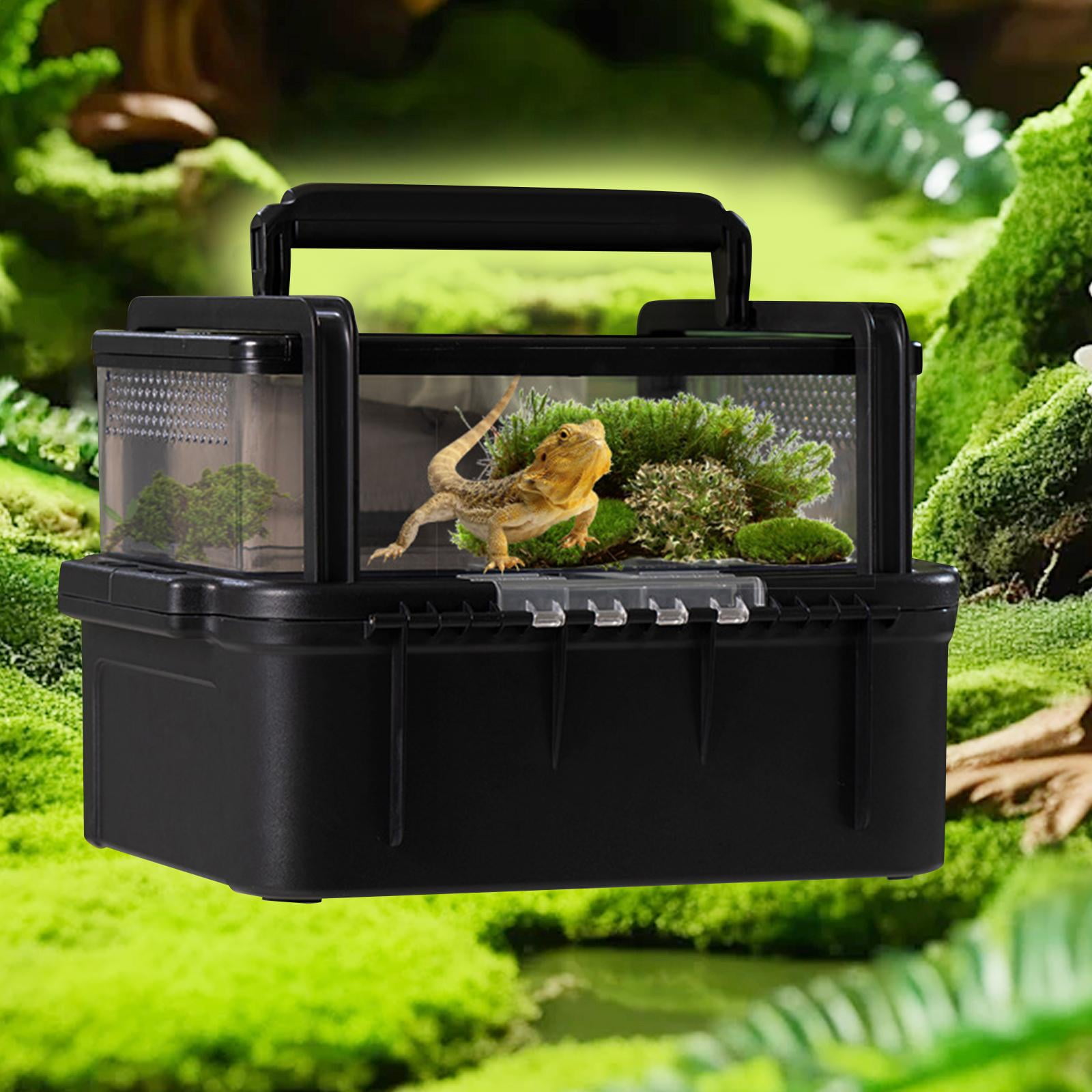 perfeclan Animal Habitat Cage Reptile Feeding Box Amphibians Habitat ...