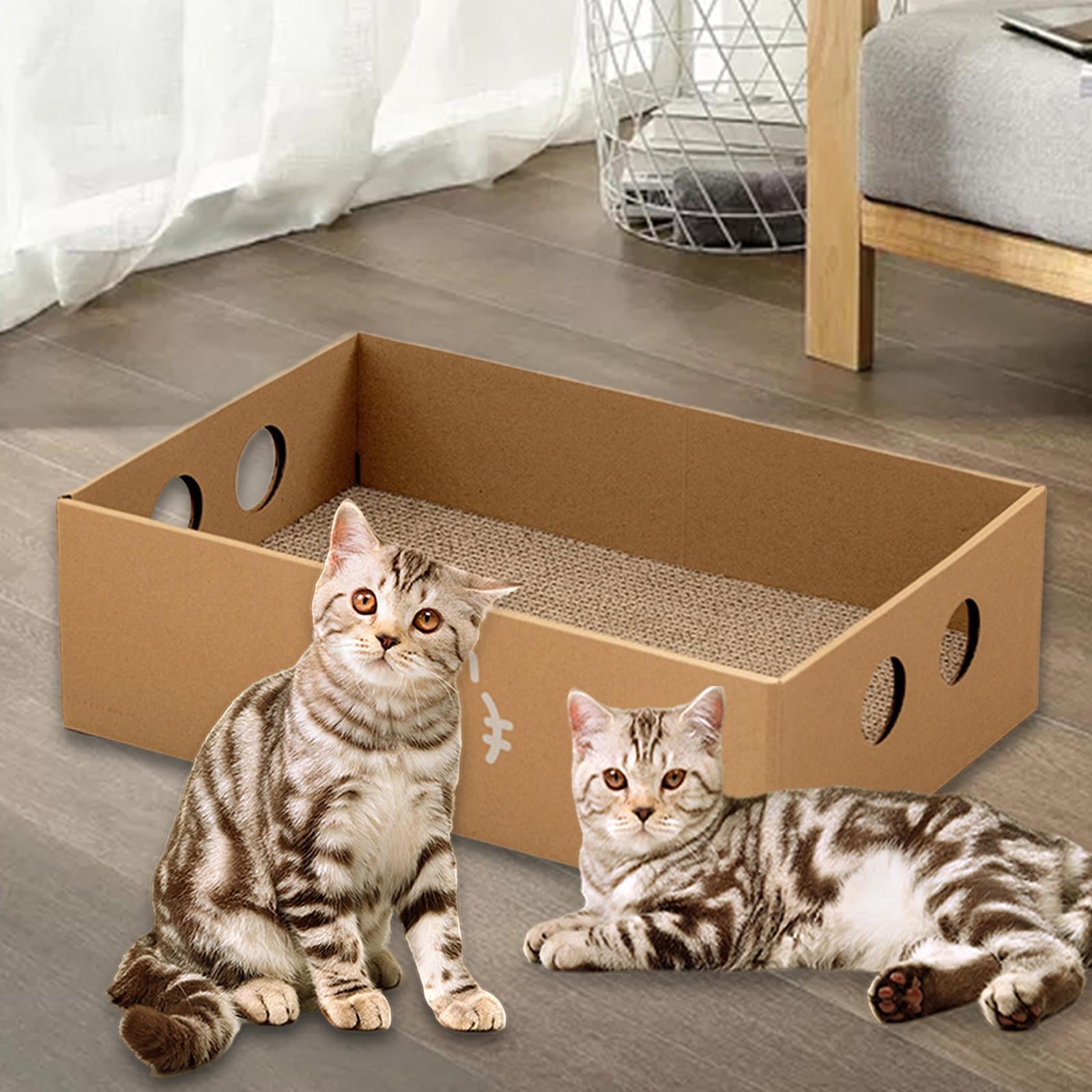 perfeclan Cardboard Cat Scratching Board, Cat Scratching Bed, Pet ...