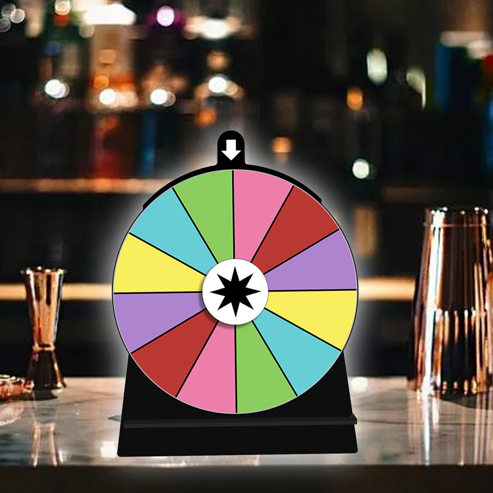 perfeclan Color Rotating Wheel Fortune Wheel Editable Portable Roulette ...