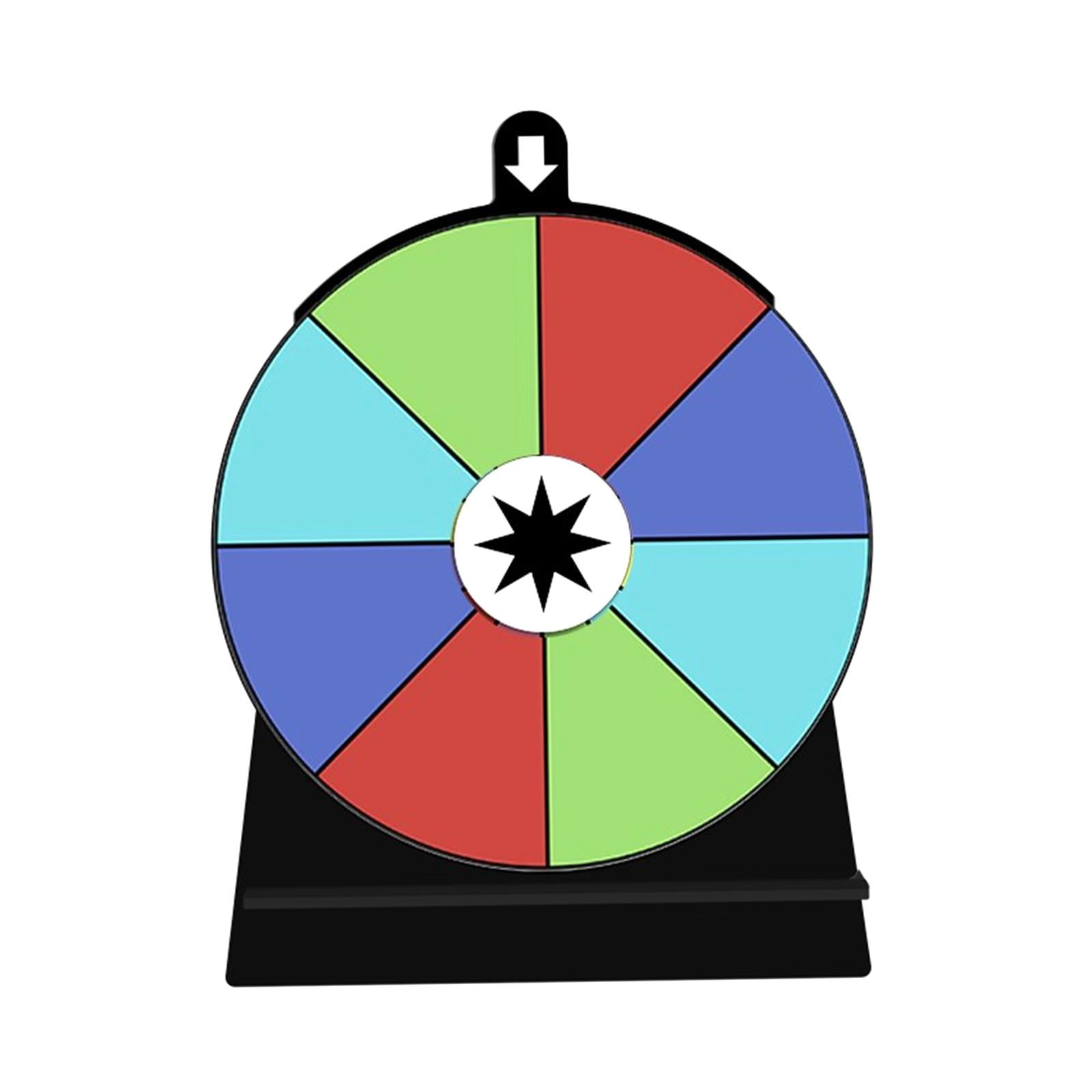 perfeclan Color Rotating Wheel Fortune Wheel Editable Portable Roulette ...