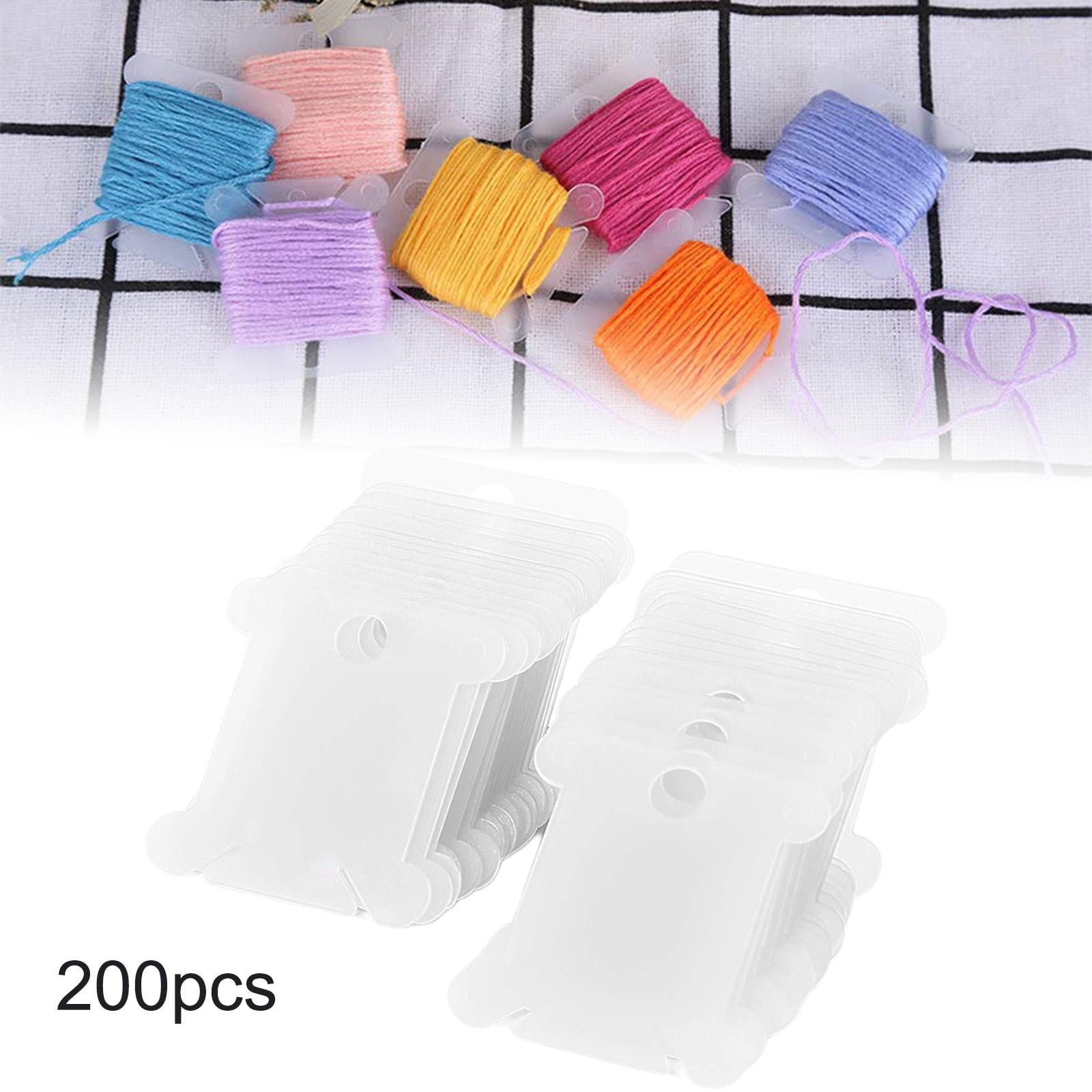 perfeclan Embroidery Floss Bobbins, 200x Embroidery Floss Organizer ...