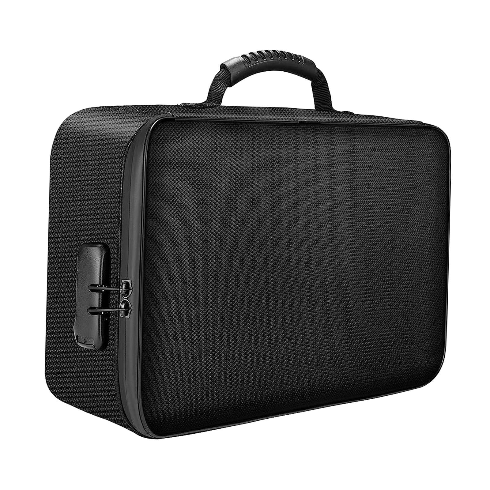 perfeclan Fireproof Document Bag Document Organizer Portable with Lock ...