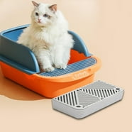 PrettyLitter Linnea Round Open Top Cat Litter Box with Non-Stick ...