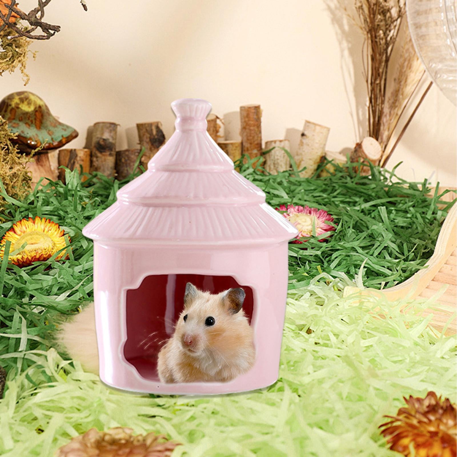 perfeclan Hamster Hideout House, Hamster Habitats, Ceramic Indoor Mini ...