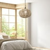 perfeclan Rattan Pendant Light Shade Ceiling Light Shade Boho Rattan ...
