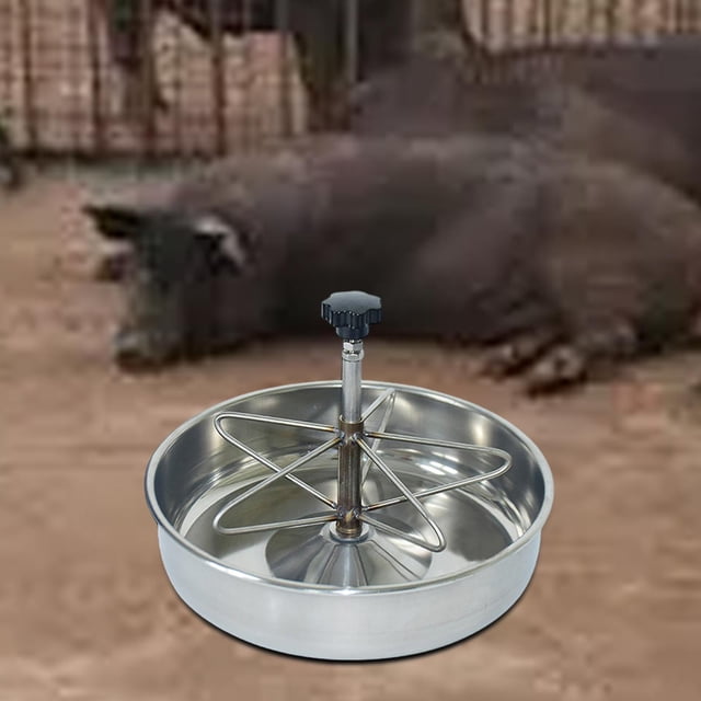 perfeclan Pig Food Trough Livestock feed Bowl Fodder Tray Stainless ...