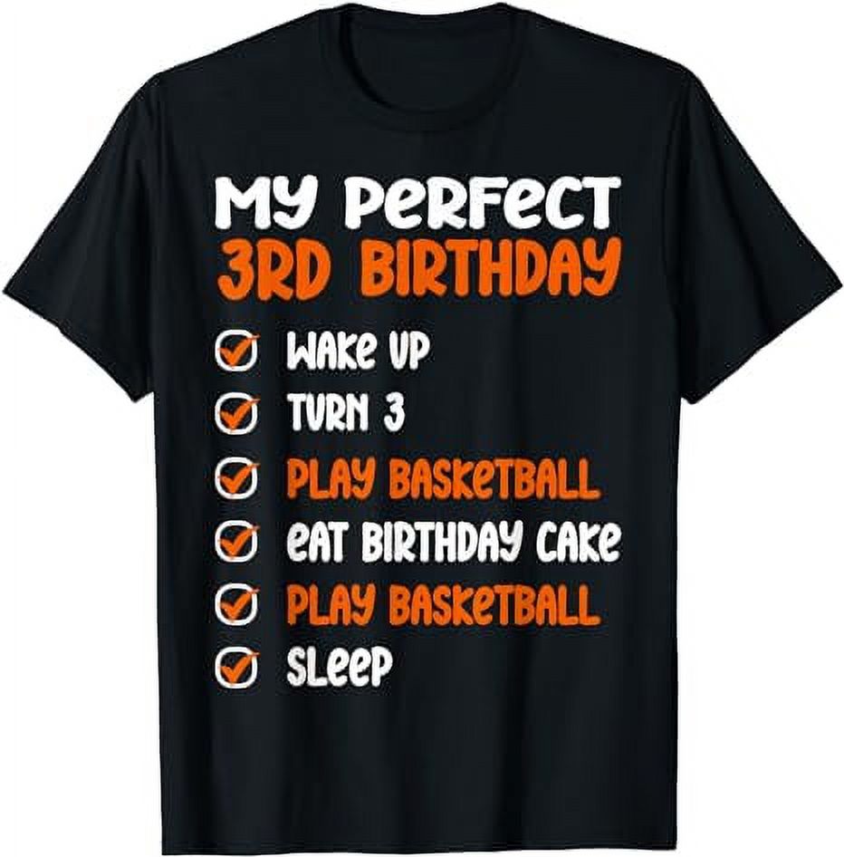 perfect 3rd birthday Basketball player 3 Years Old T-Shirt - Walmart.com