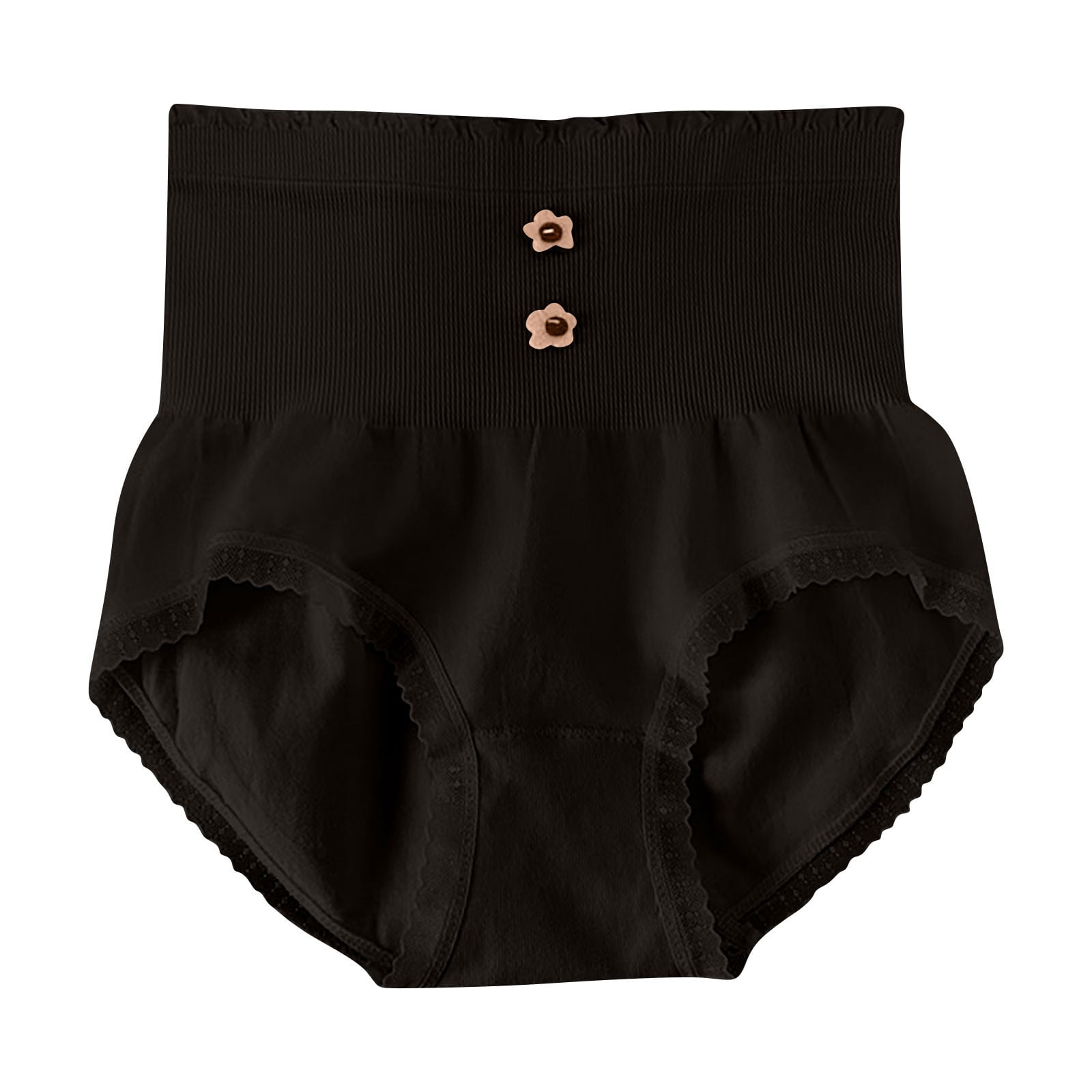 perfectbot Plus Size Women's High-Waist Seamless Briefs - Slim Midriff ...