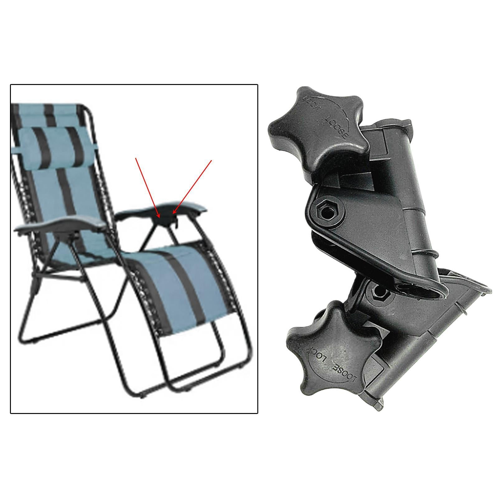 perfk 2 Pieces Folding Chair Armrest Lock Latch Hinge Hinge Repair ...