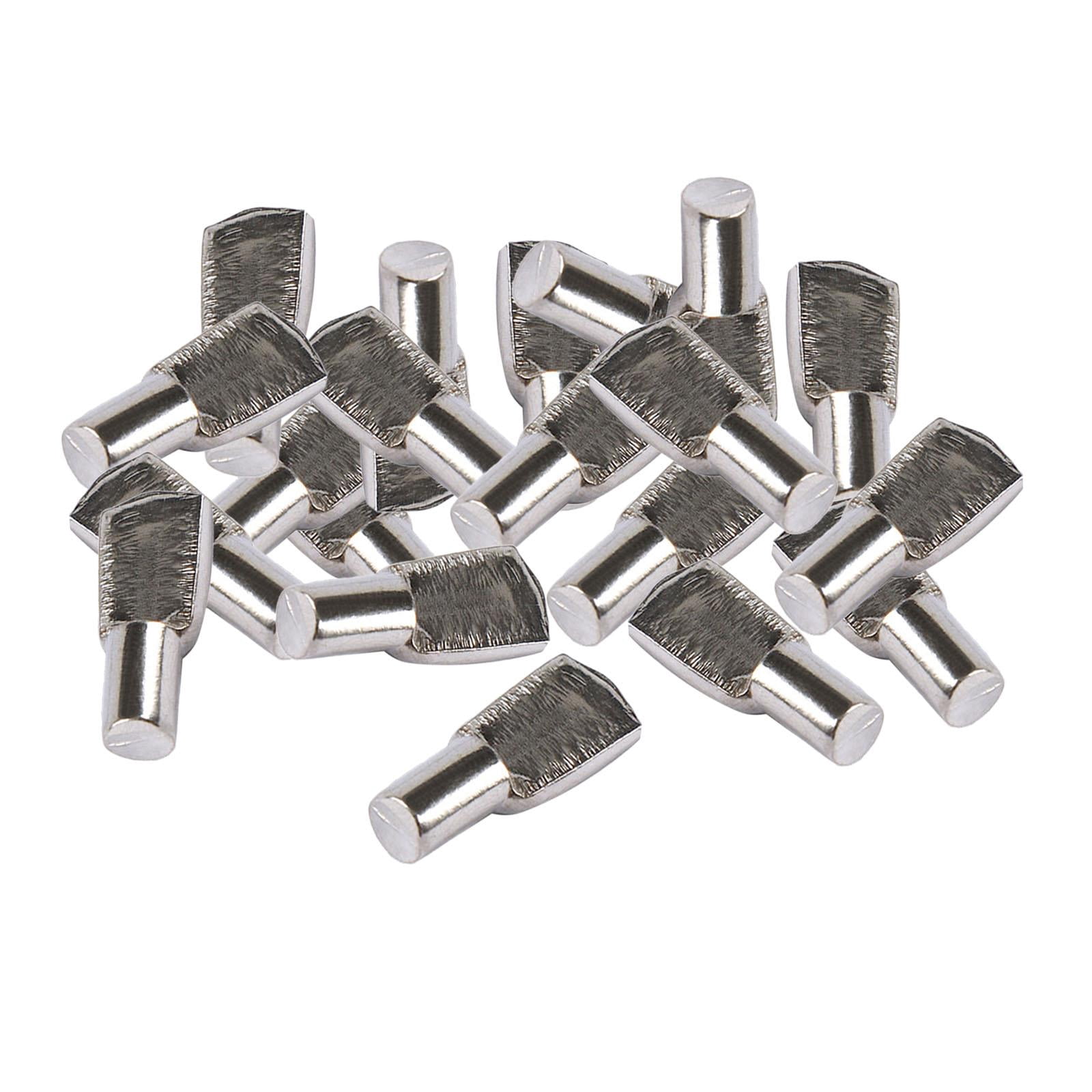 perfk 20 Pieces Shelf Pegs Wood Shelving Hardware Fixed Shelf Metal ...