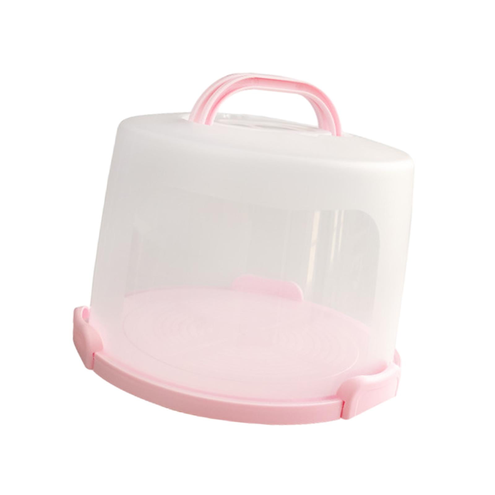 perfk Cake Carrier with Foldable Handle Portable Cake Box for Party ...