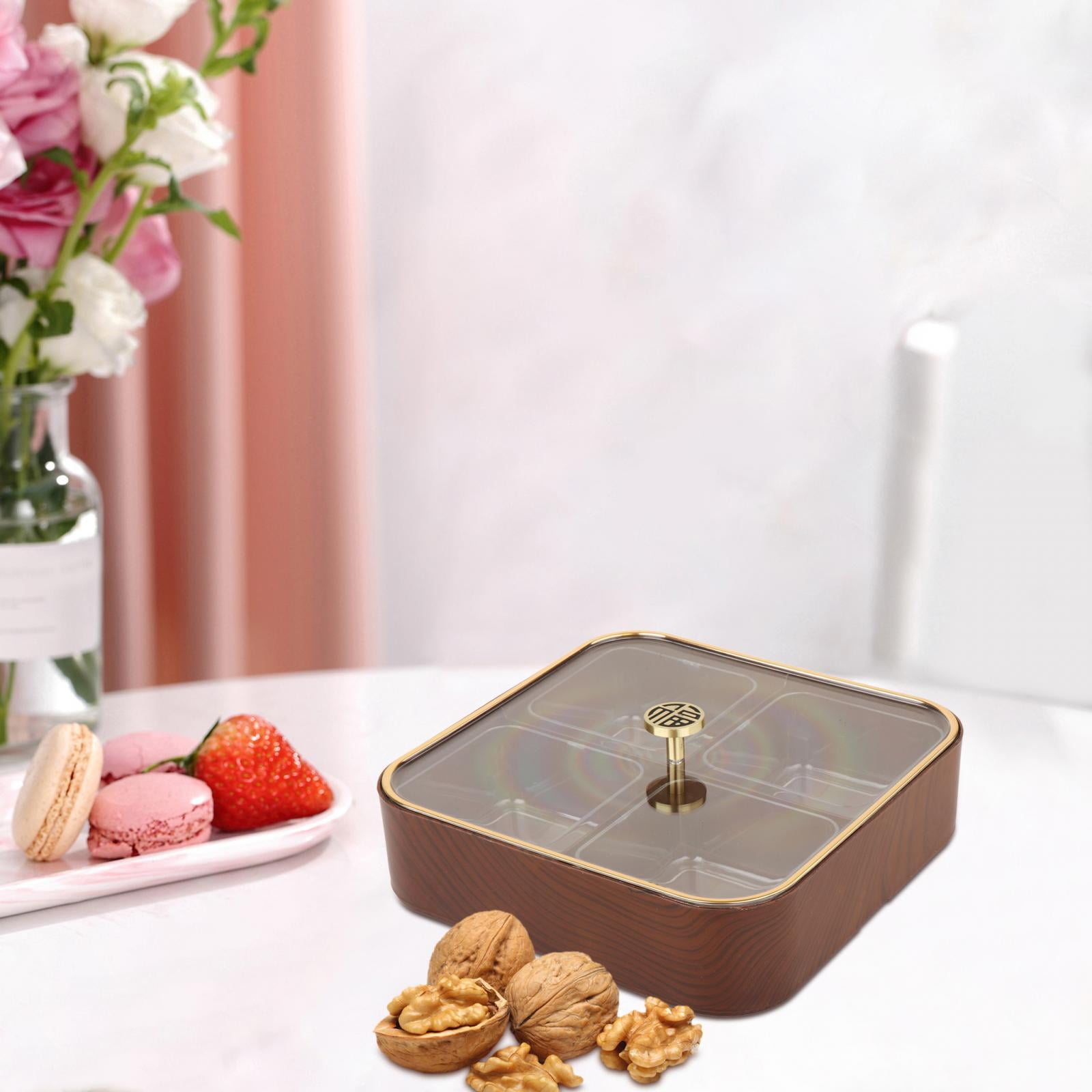 perfk Candy and Nut Serving Platter Dry Fruit Platter Tray for Nuts ...