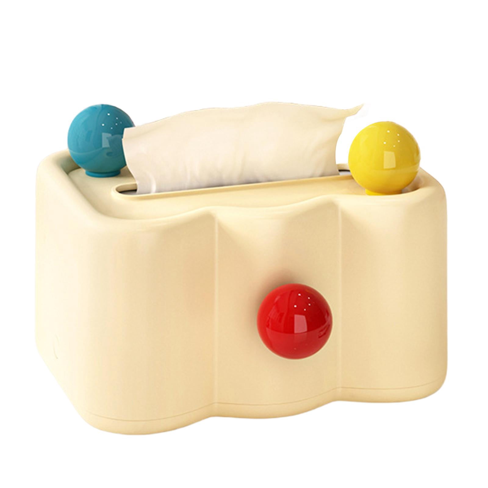 perfk Desk Tissue Holder Tissue Box Cover for Living Room Centerpieces ...