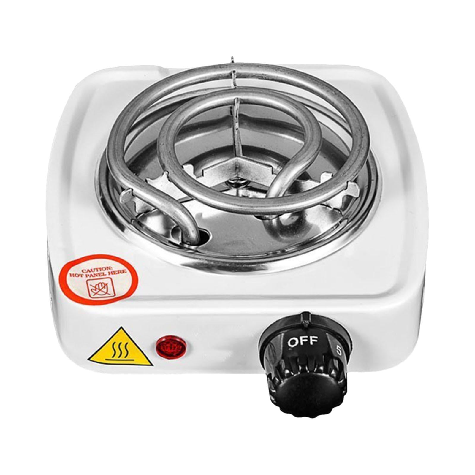 perfk Electric Coil Burner Adjustable Temperature Compact Countertop ...