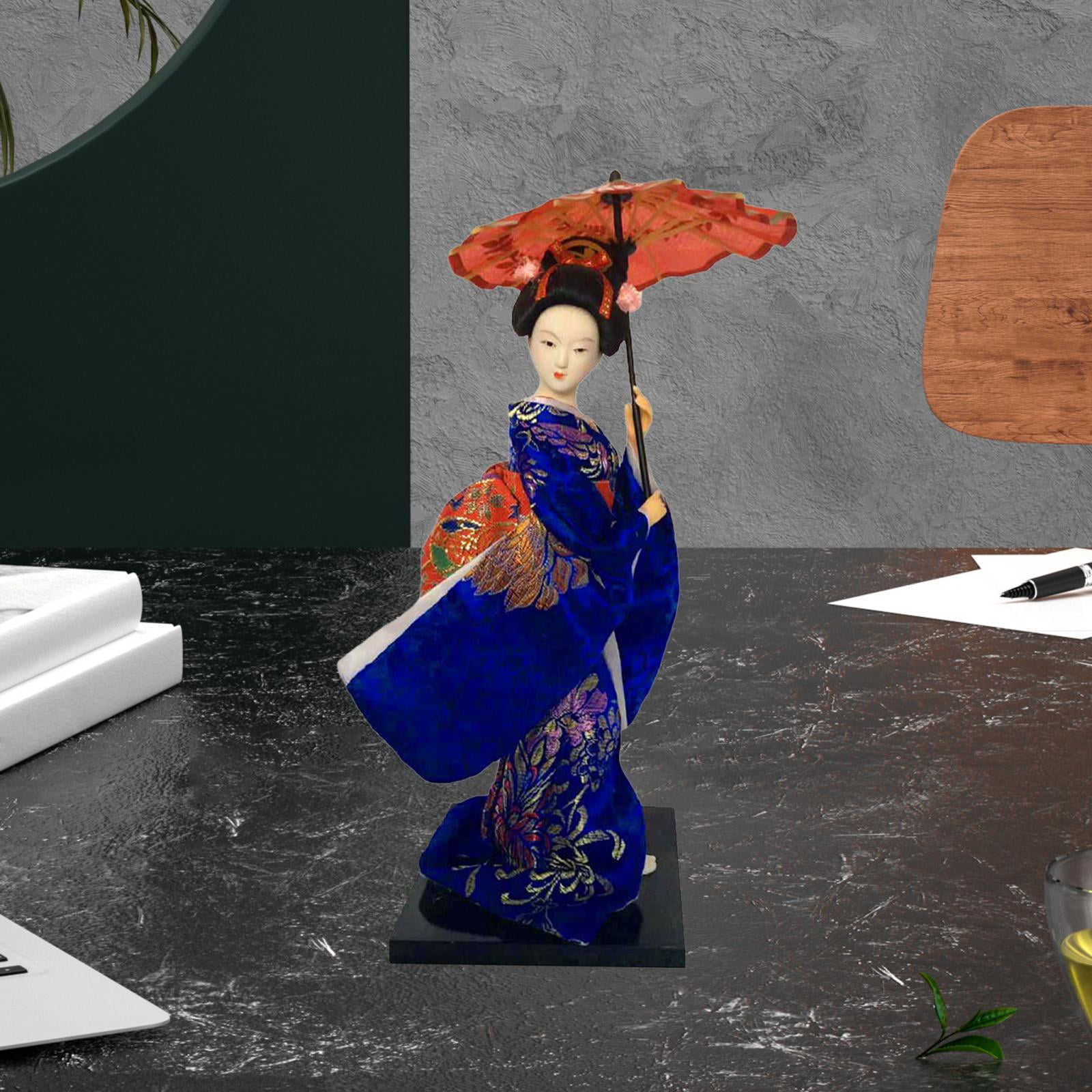 perfk Ethnic Japanese Geisha Dolls 9" Asian Geisha Doll for Shelf Table ...