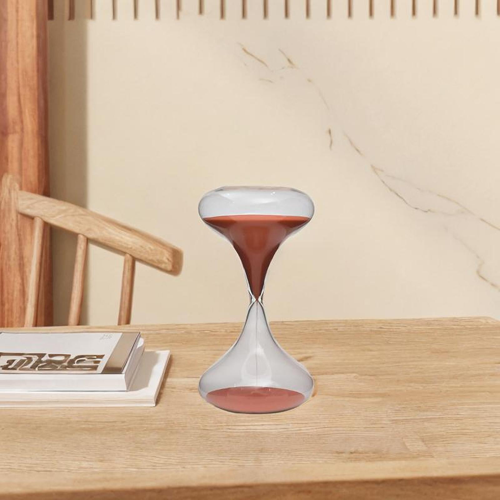 perfk Glass Hourglass Timer 30 Minutes Sand Timer for Bathroom Living ...
