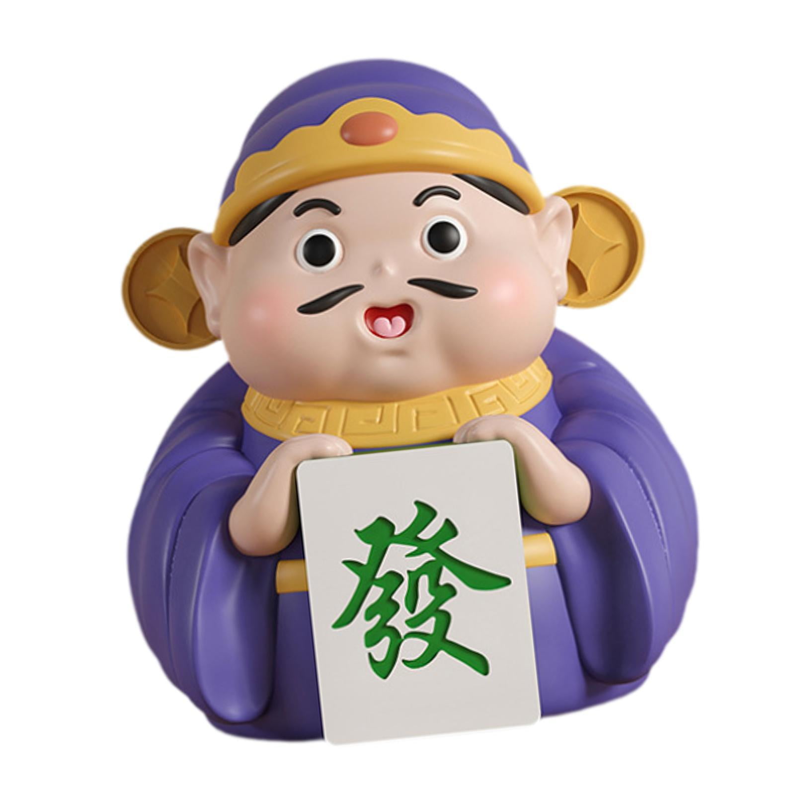 perfk God of Wealth Sculpture Cute Gifts Small Statue for Bedroom Desk Home - Walmart.com