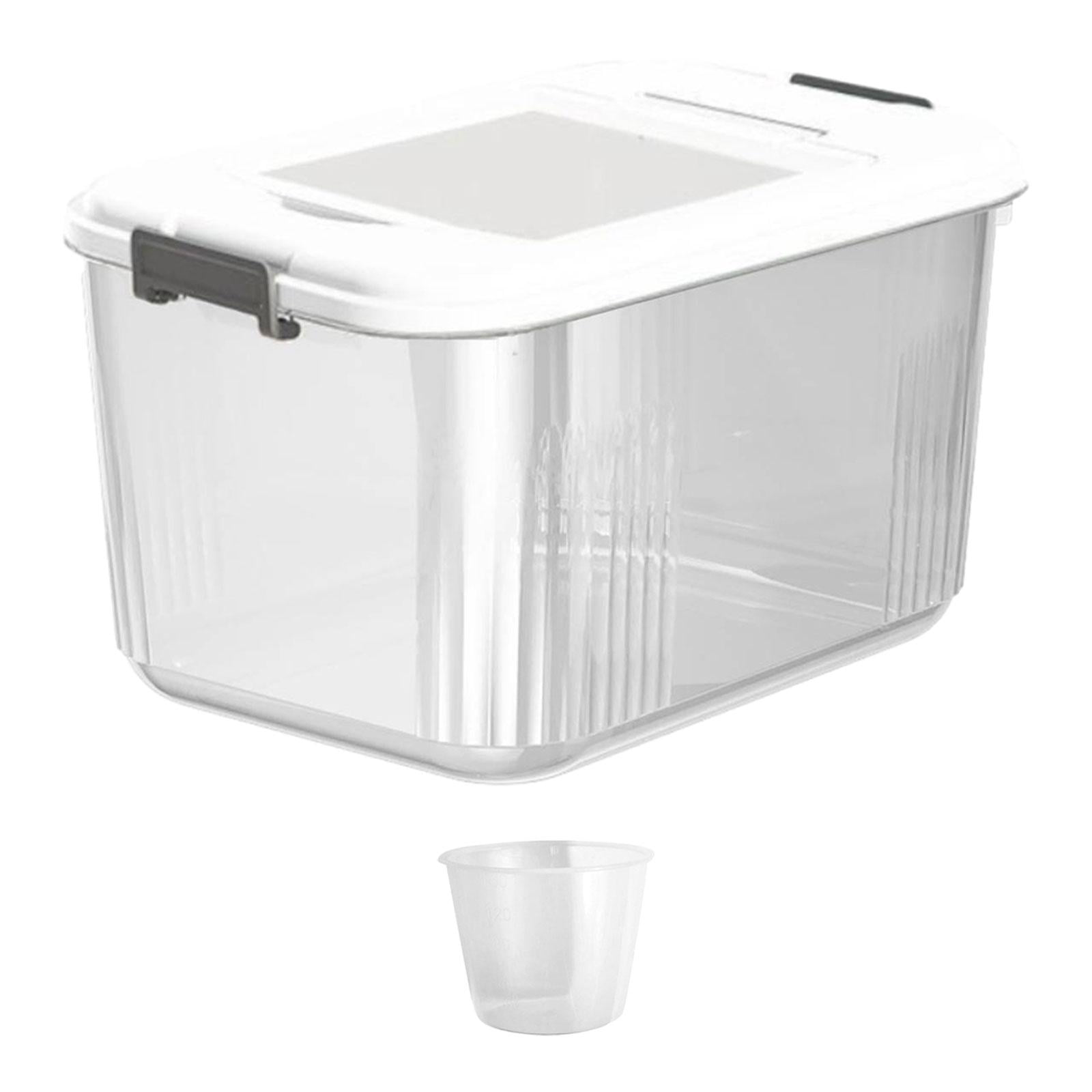 perfk Grain Rice Storage Container Airtight Rice Storage Bin for Cereal ...