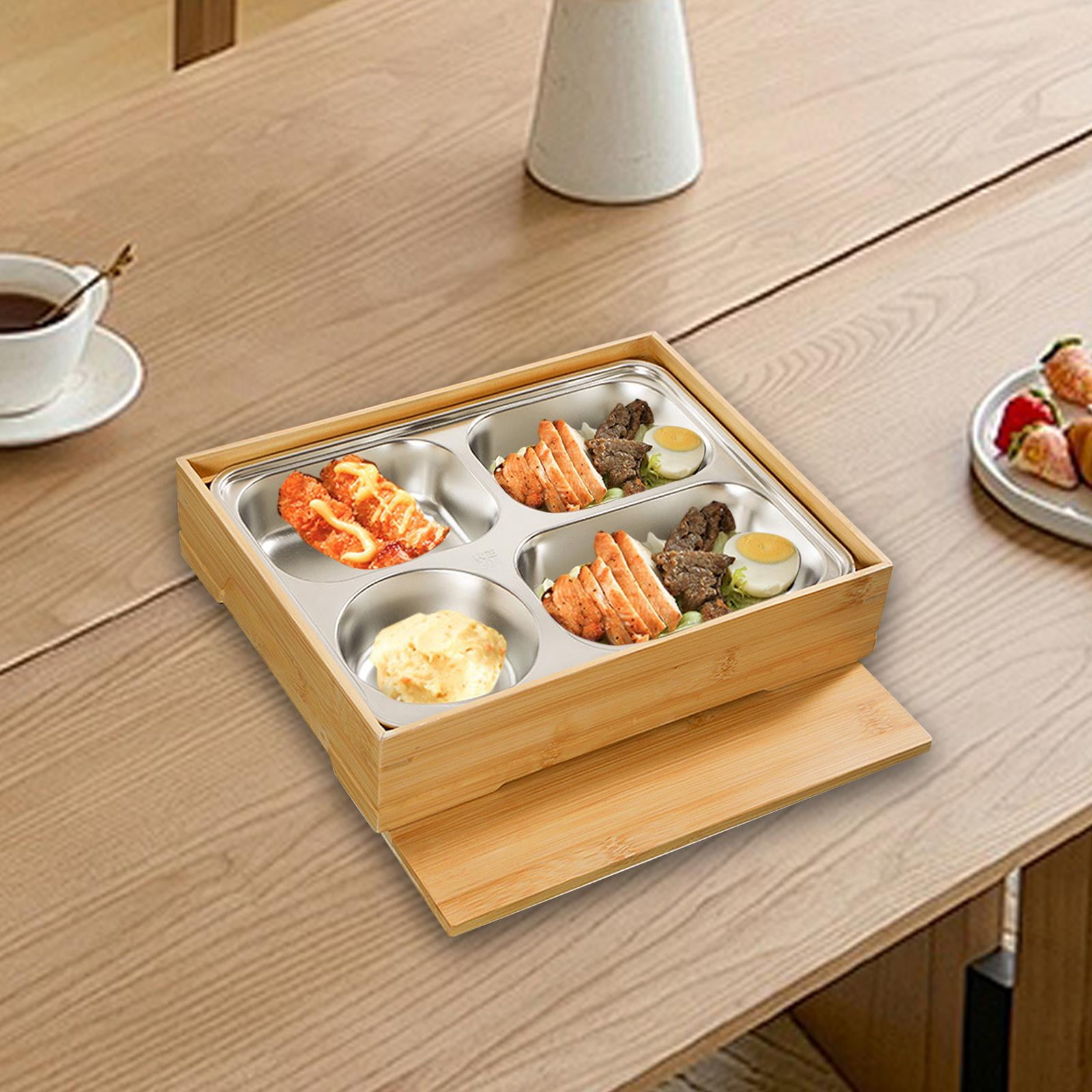 perfk Japanese Bento Box Snack Serving Box Traditional for Worksite ...