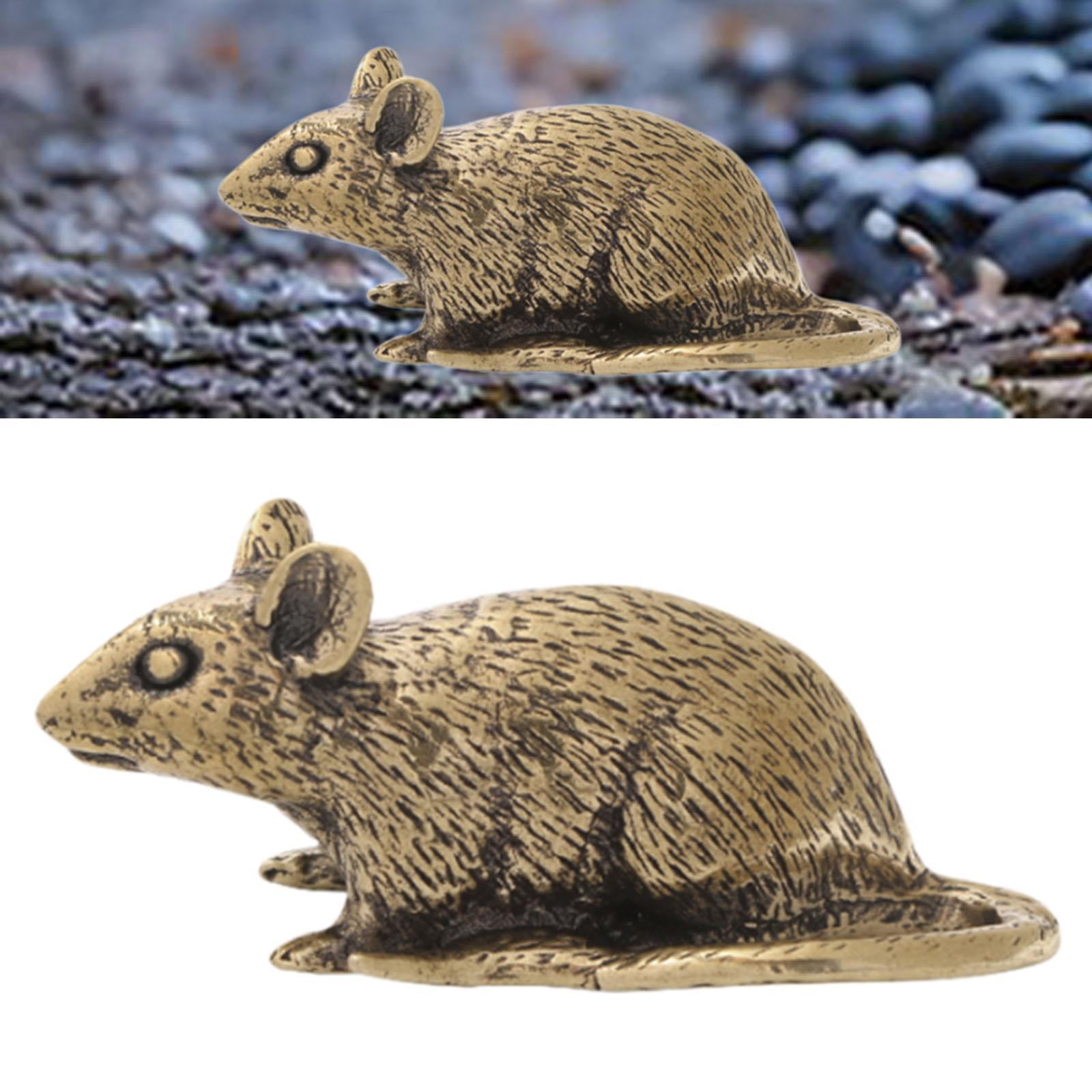 perfk Mouse Statue Animal Figures Rat Figurine Small Animal Statue ...