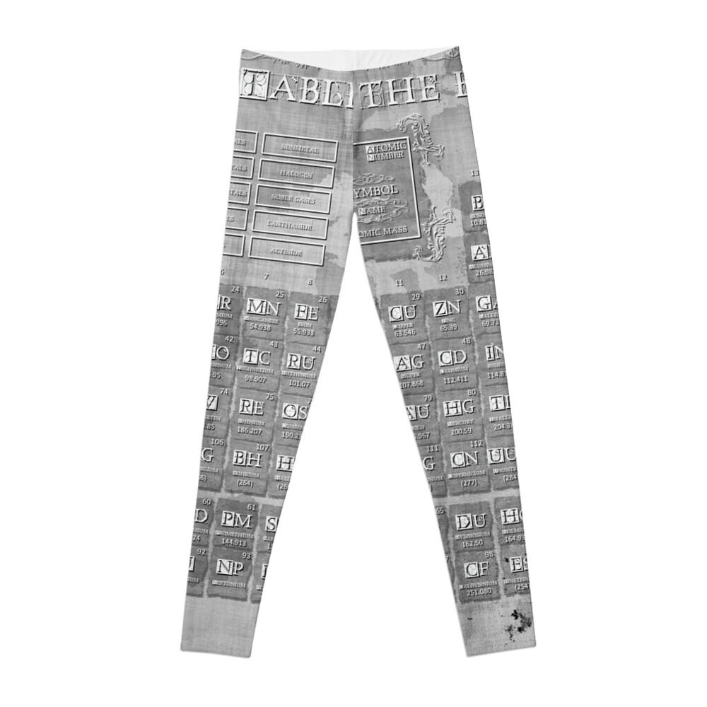periodic table of the elements 7 Leggings workout clothes for ...