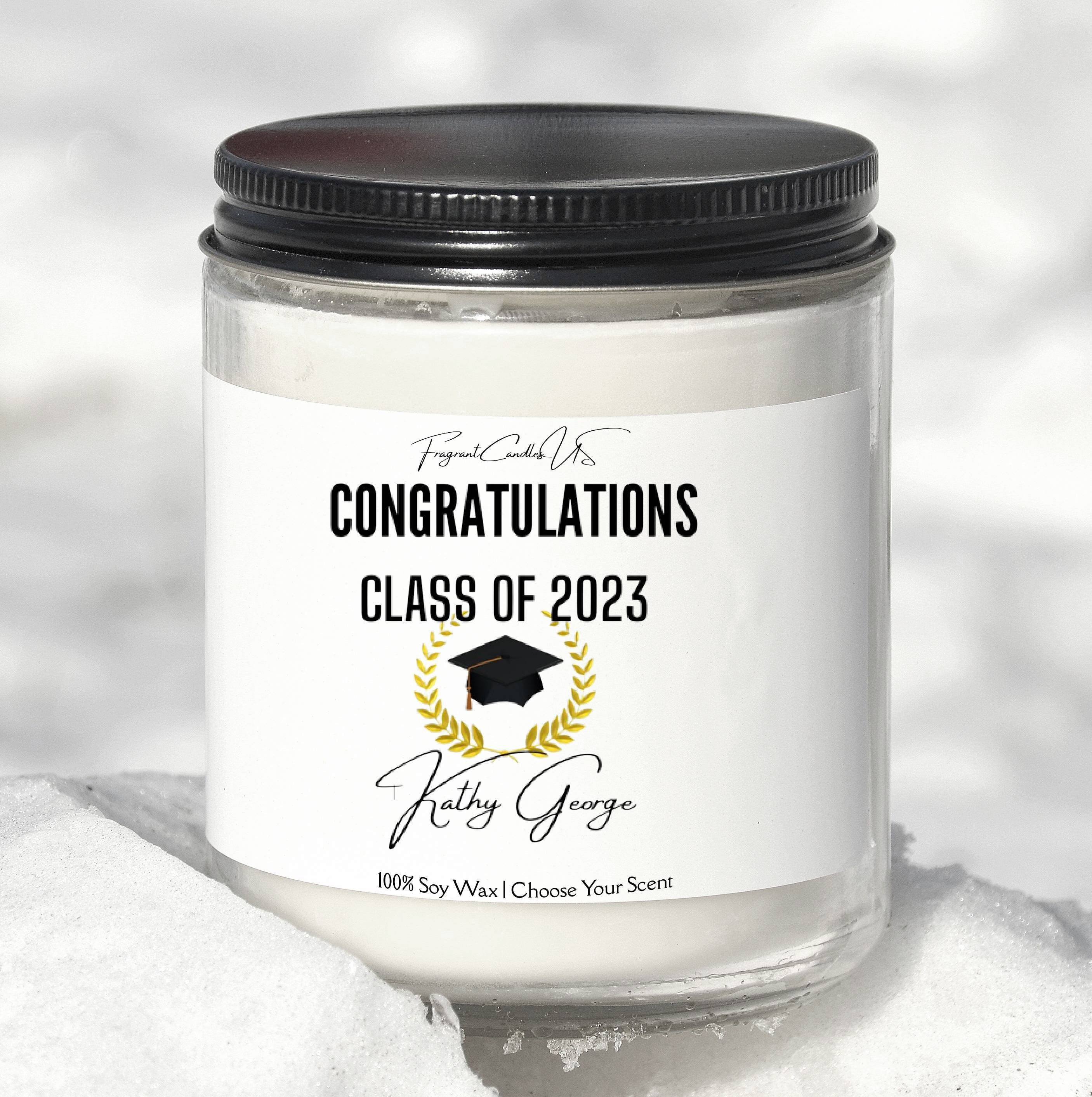 personalized graduation gifts, custom graduation, graduation candle ...