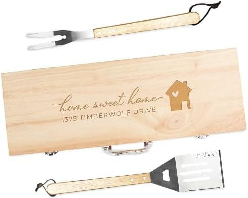 personalized grill set for housewarming gifts for couple & family, new ...