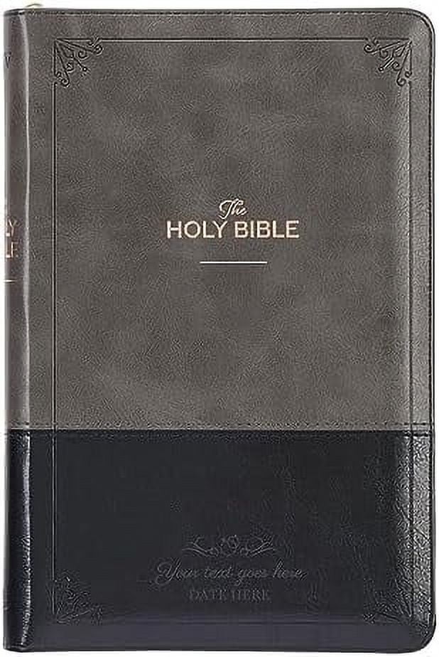 personalized kjv deluxe standard print king james version faux leather ...