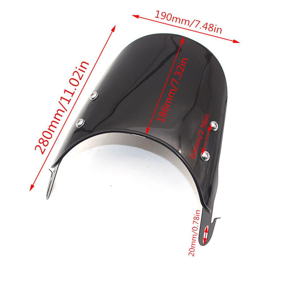 pertain Motorcycle Windshield Airflow Adjustable Windscreen Wind ...
