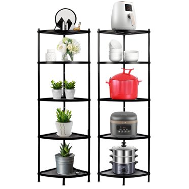 Ktaxon 6-Tier Wire Shelving Rack Corner Unit Storage Adjustable Shelf ...