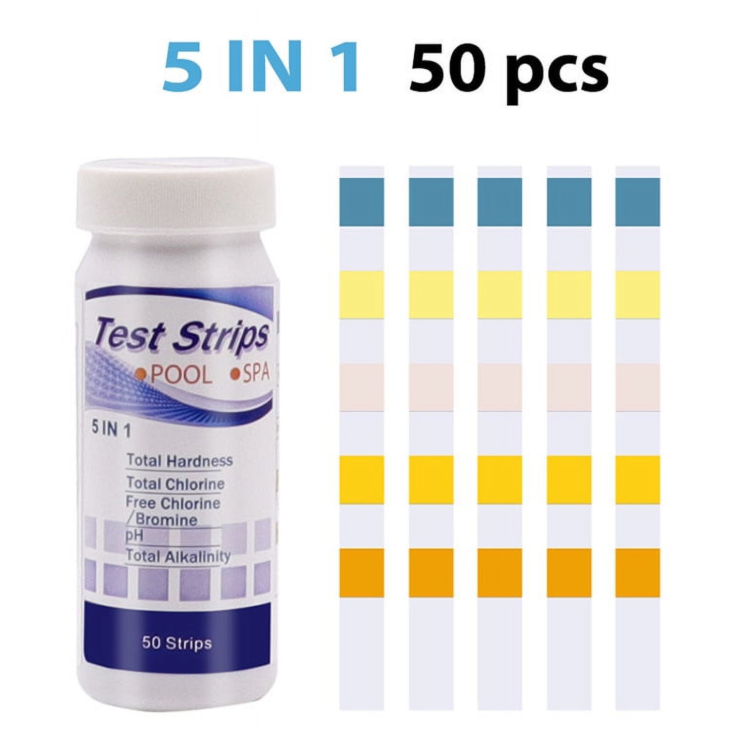 ph and chlorine tester pool product Spa strip 50 strips for the 5 in 1 ...