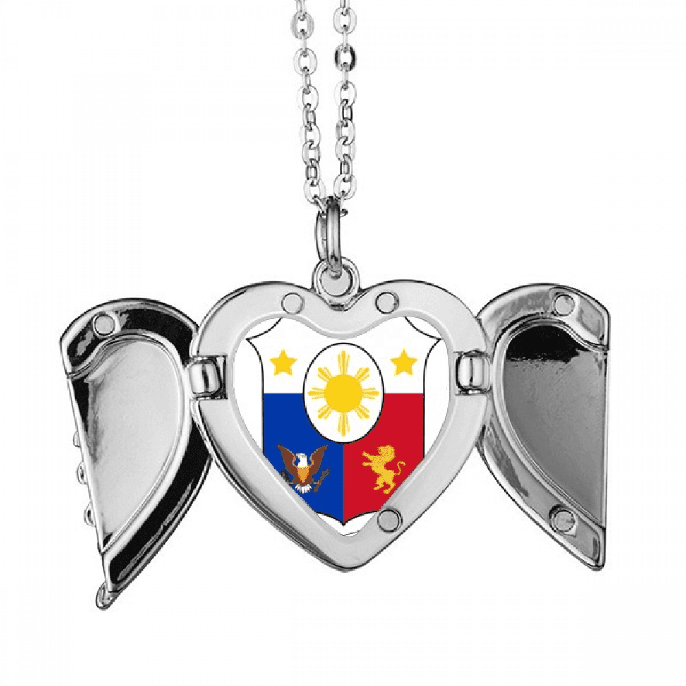 philippines asia national emblem angel wings necklpendant fashion ...