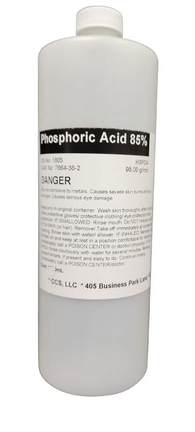 phosphoric acid 85% high purity 500ml (16 fl oz) - Walmart.com